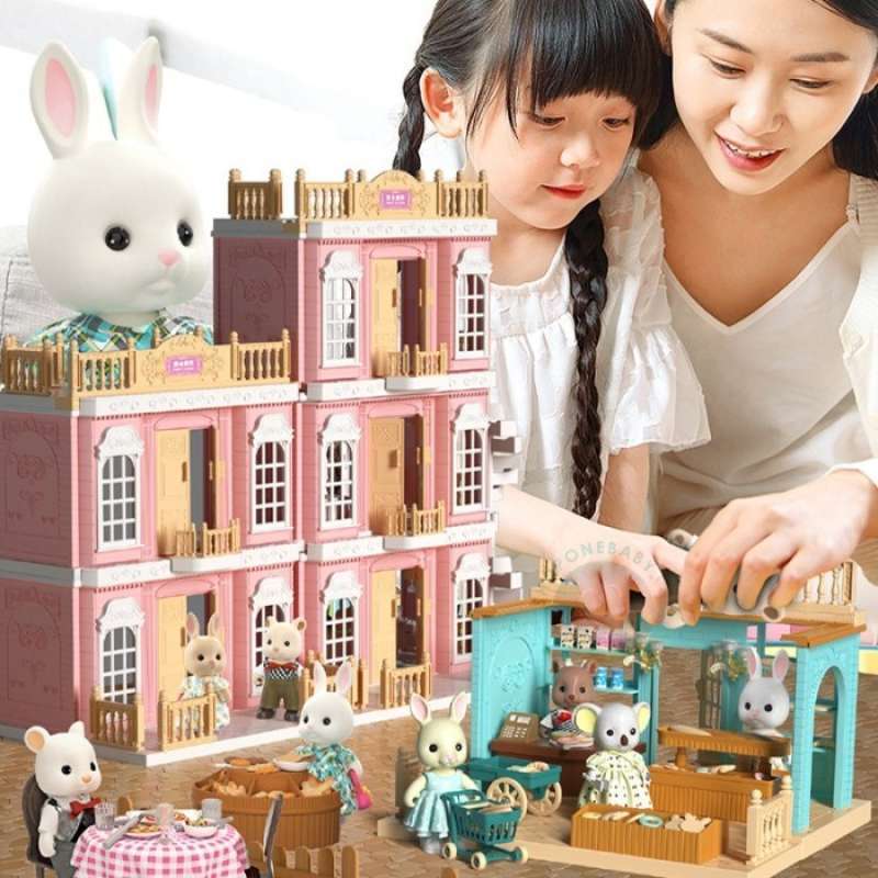 Jual Rumah Boneka Bunny Koala Diary Sylvanian Dollhouse Pretend Play ...