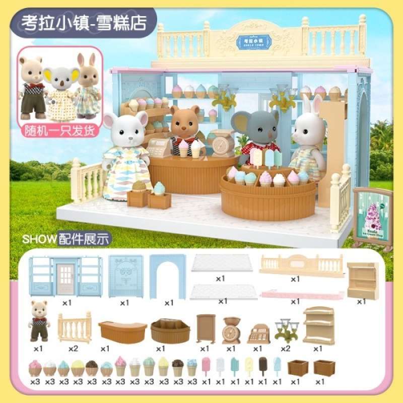Jual Rumah Boneka Bunny Koala Diary Sylvanian Dollhouse Pretend Play ...