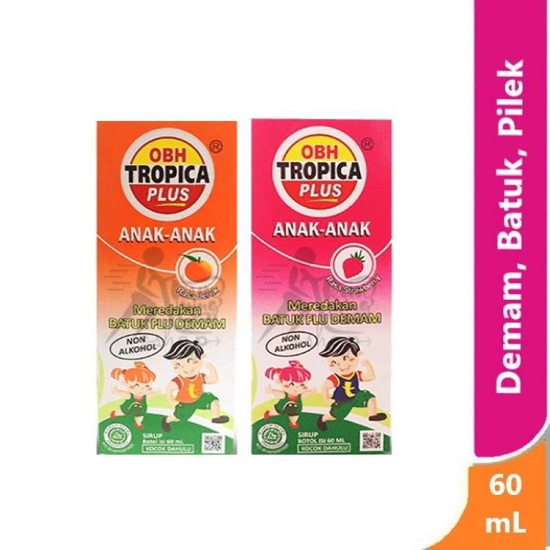 Jual Obh Tropica Plus Anak @ 60 Ml - Obat Batuk Pilek Demam Anak ...