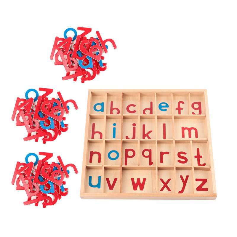 Promo Preschool Spelling Learning Language Material Toy Montessori 3 ...