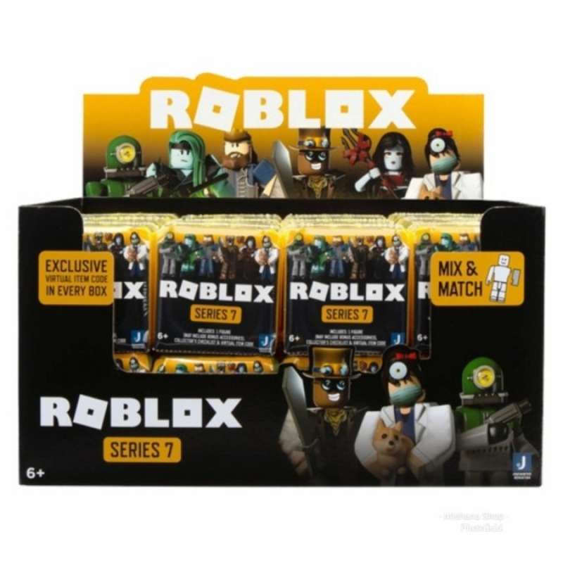 Promo Roblox Mystery Figures Series 7 Neon Yellow Celebs Edition Satuan ...