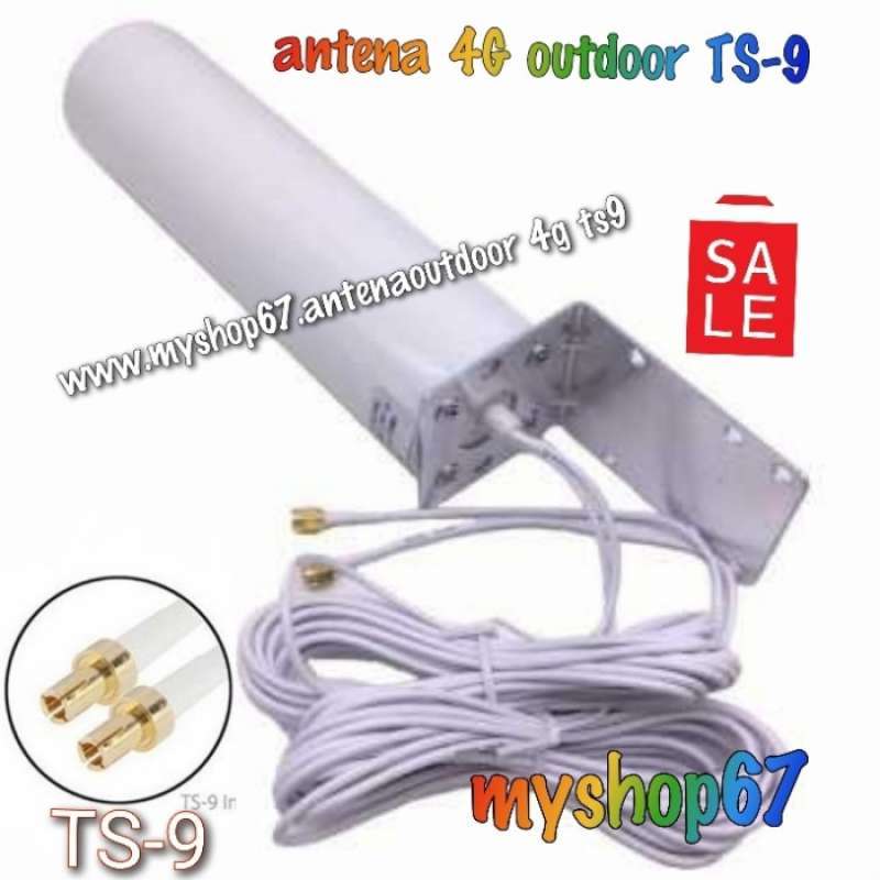 Promo antena modem 3G/4G konektor Ts -9 outdor antena penguat signal ...