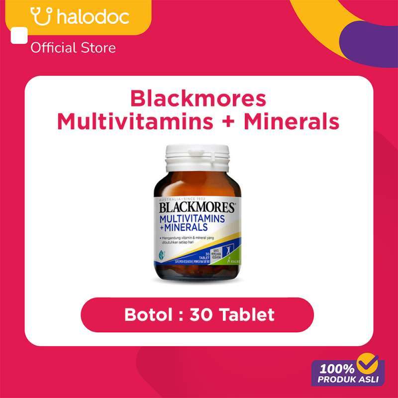 Jual Blackmores Multivitamin + Mineral 30 Tablet Di Seller Halodoc Official Store - Apotik ...