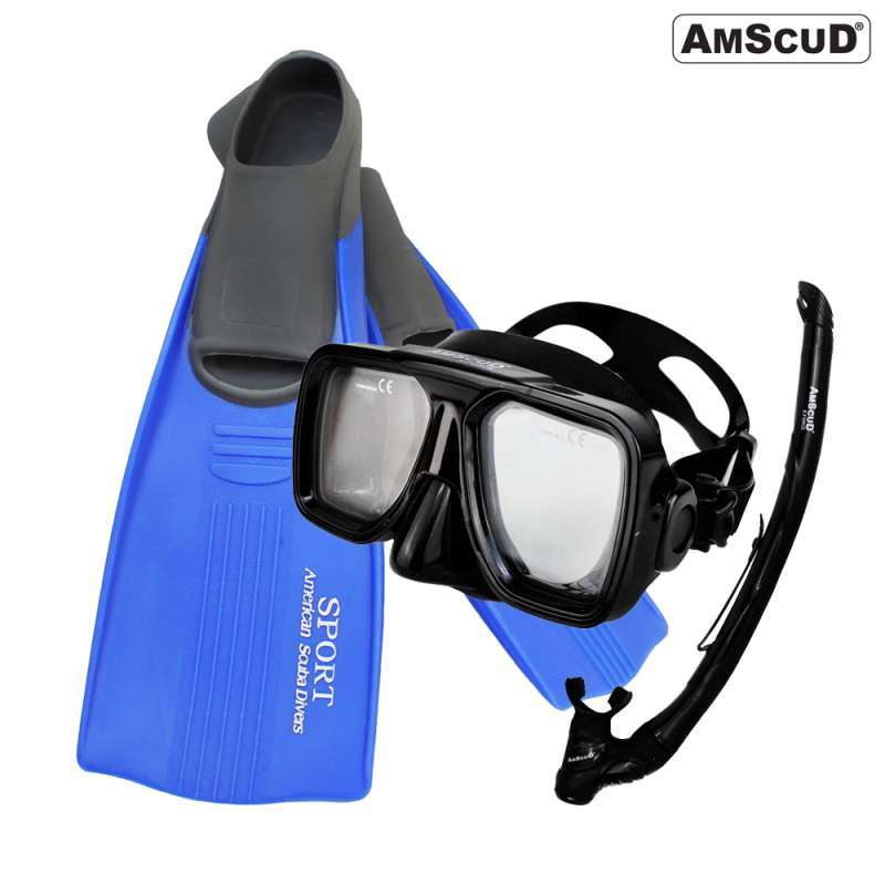 Jual Paket Snorkling Amscud Full Foot Sport Tres / Paket Selam ...