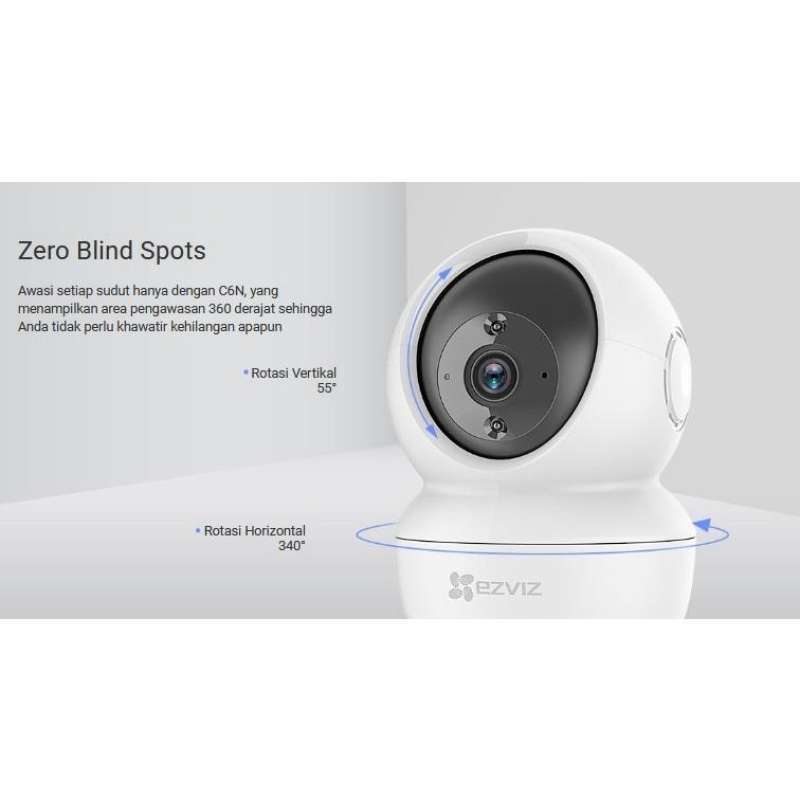 Jual EZVIZ C6N 4MP Smart Wi-Fi Pan & Tilt Camera - Plus Vgen 64Gb di Seller excelencia ...