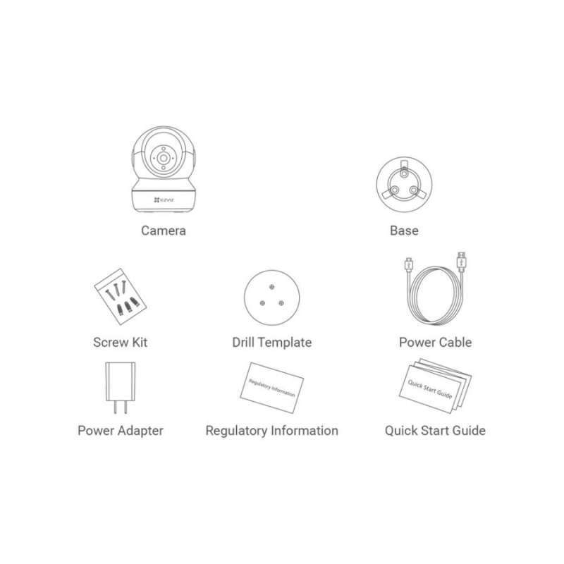 Jual EZVIZ C6N 4MP Smart Wi-Fi Pan & Tilt Camera - Plus Vgen 64Gb di Seller excelencia ...