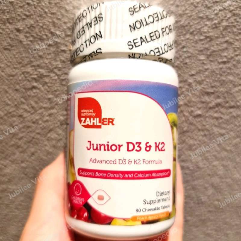 Jual Zahler Junior Anak Remaja,vitamin D3 2000 Iu,k2 Mk7 30 Mcg,90 ...