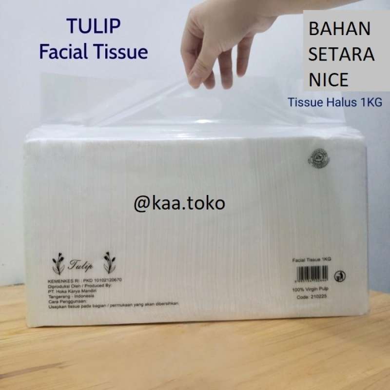 Promo TISSUE 1000GR MERK TULIP 1KG FACIAL TISU 1000 GRAM Diskon 33% di ...
