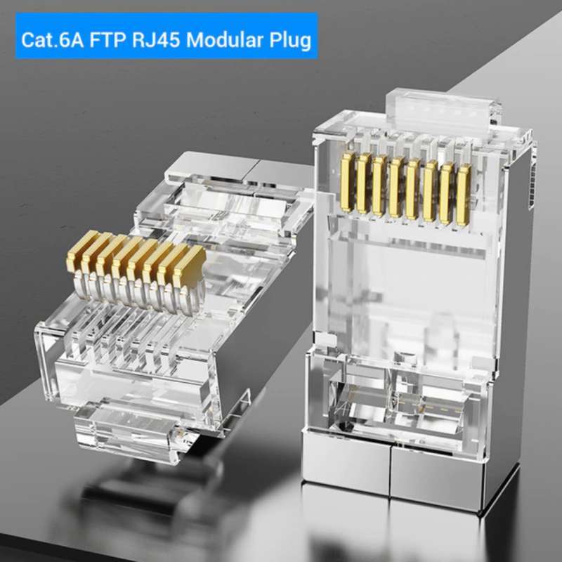 Jual Vention Connector Rj45 Cat6 Cat 6 Cat6a Utp Ftp Ethernet Lan Jack ...