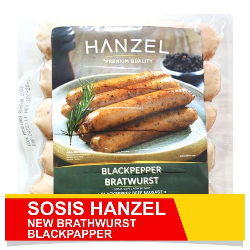 Jual HANZEL Bratwurst Blackpepper - 360 gr (Kemasan Baru) di Seller MEL ...