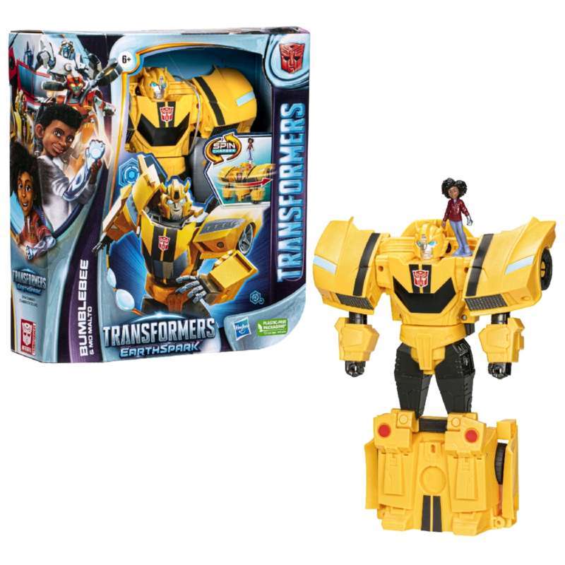 Jual Transformer earthspark spin changer Bumblebee figure with mo malto ...