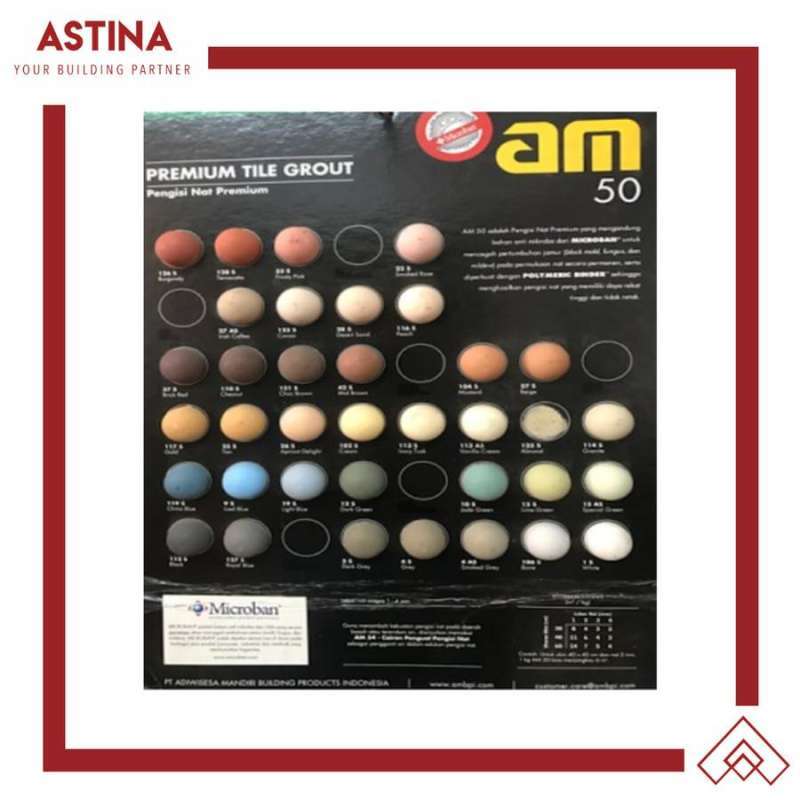 Jual Nat AM 50 (1kg) Semen Instan Pengisi Nat keramik di Seller Astina ...