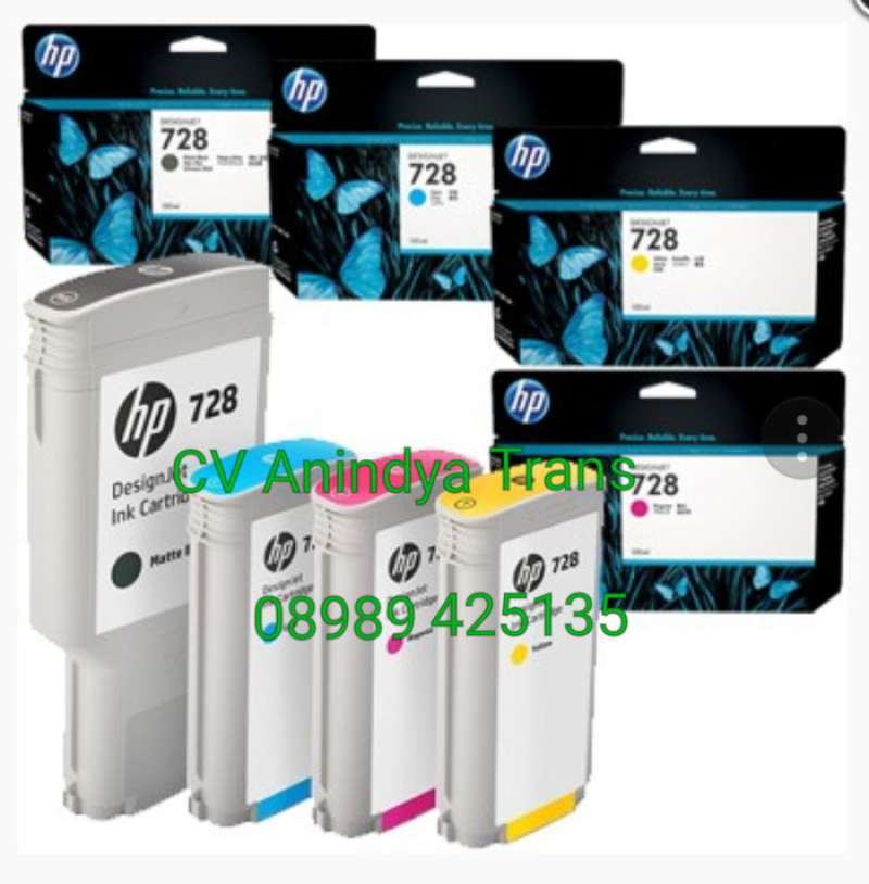 Jual Hp Plotter Ink 728 For T380 & T370 Cv Anindyatrans Di Seller ...