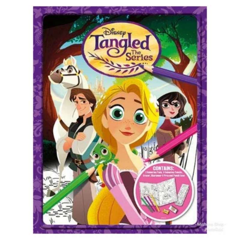 Jual Buku Kaleng Sticker Activity Disney Tangled The Seriee Rapunzel ...