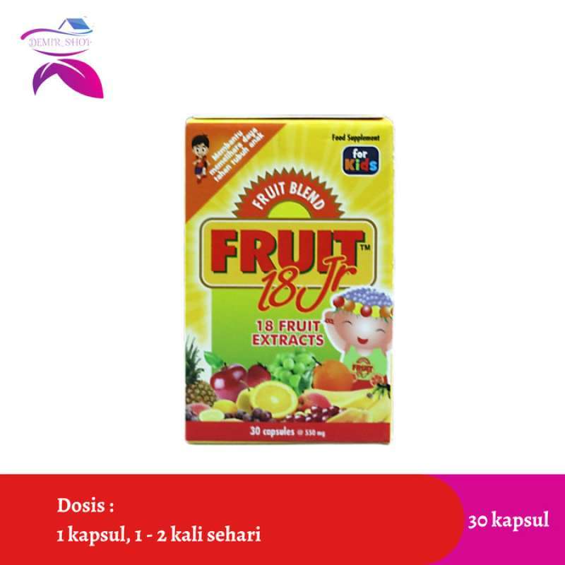 Jual Fruit 18 Junior Ekstrak 18 Jenis Buah-buahan / Suplemen Anak 30 ...
