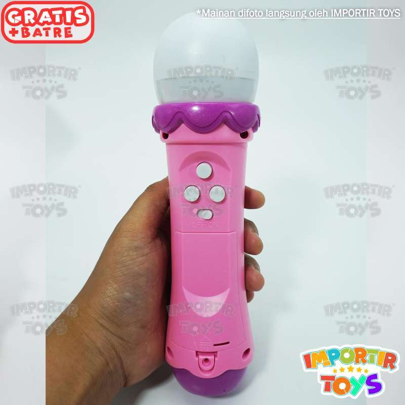 Jual Mainan Microphone Mic Musik Dan Lampu Karakter Lucu Besar Keren Di ...