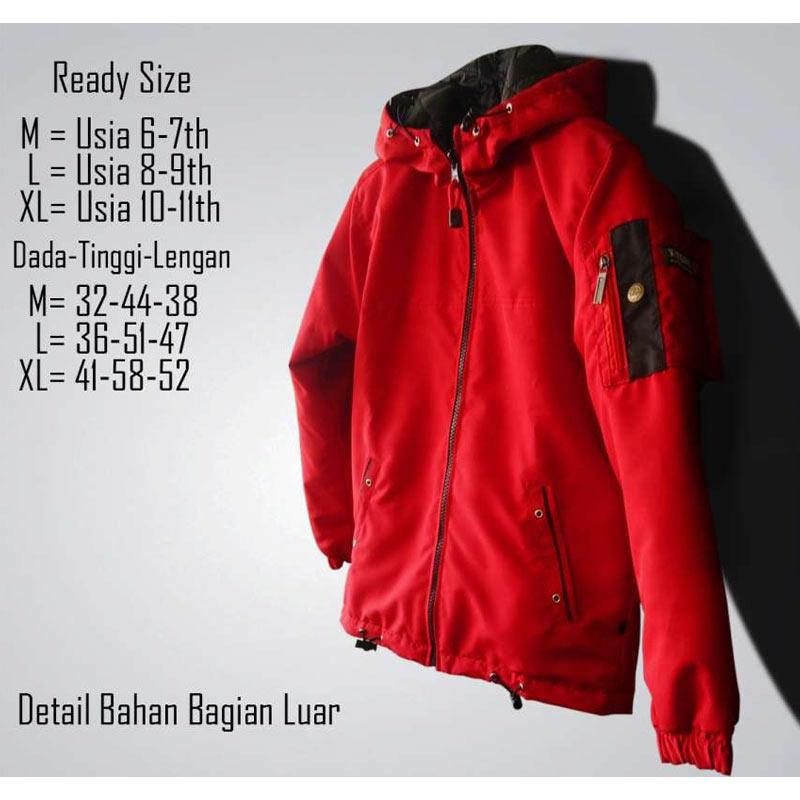 Jual Jaket Anak Usia 5-12 Tahun Unisex Warna Merah Di Seller ...