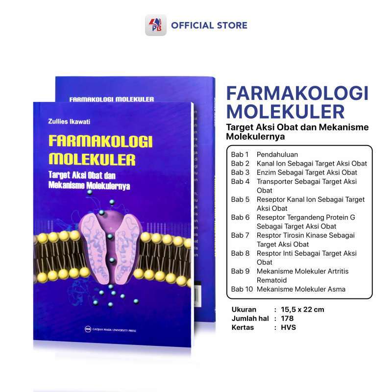 Jual Buku Farmasi / Farmakologi Molekuler : Target Aksi Obat ...