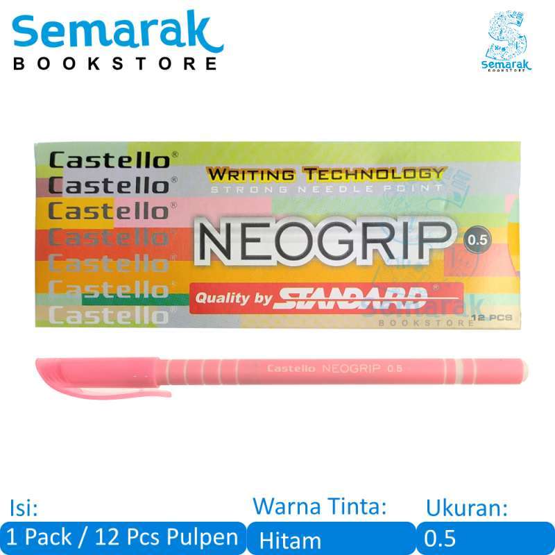 Promo Standard Castello Neogrip Pulpen 0.5 Diskon 44% di Seller Semarak ...