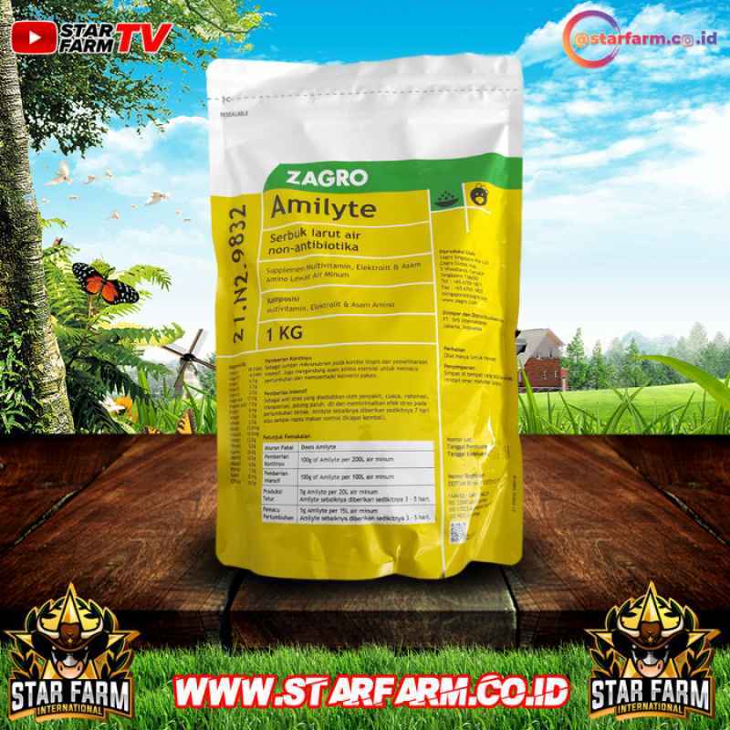 Jual Vitamin Hewan Ternak Amilyte Zagro Multivitamin Hewan 1 Kg - Star ...