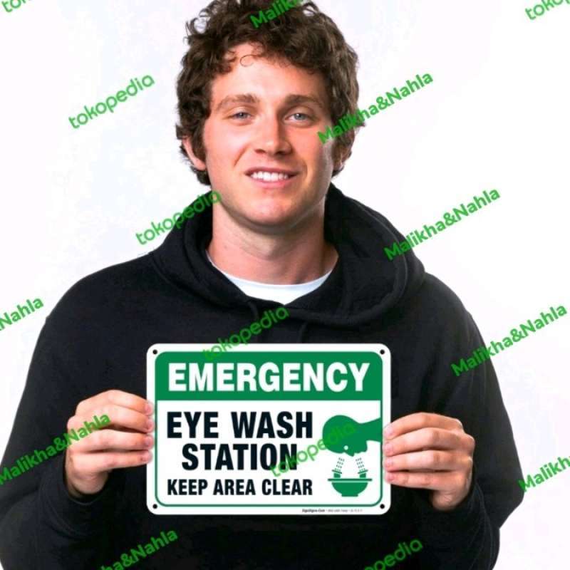 Promo Emergency Eyewash Signs Diskon 23% di Seller Bane Store - Pondok ...