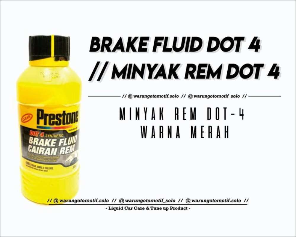 Jual PRESTONE BRAKE FLUID DOT 4 // MINYAK REM DOT 4 300ml di Seller ...