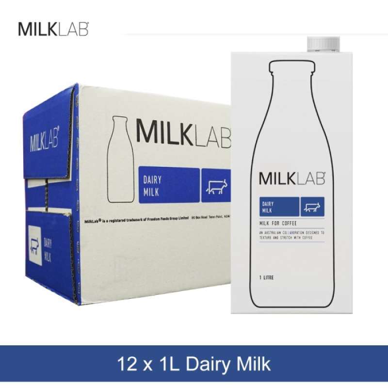Jual Milklab Dairy Milk Uht 1l (milk For Coffee) 1 Dus 12 Pcs -05 Di ...