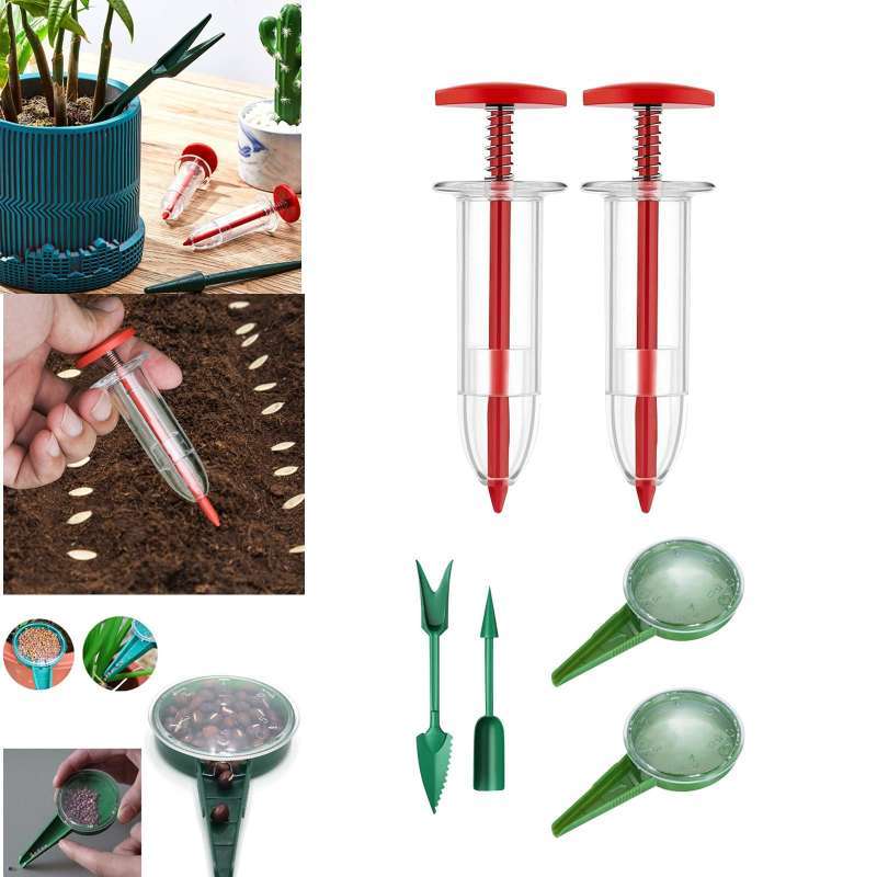 Promo Handheld Seeds Dispenser Garden Seedling Tool Sower Seeder Tool ...