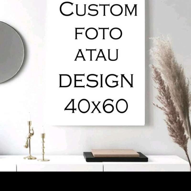 Promo cetak foto atau custom gambar ukuran 40x60/walldecor ...