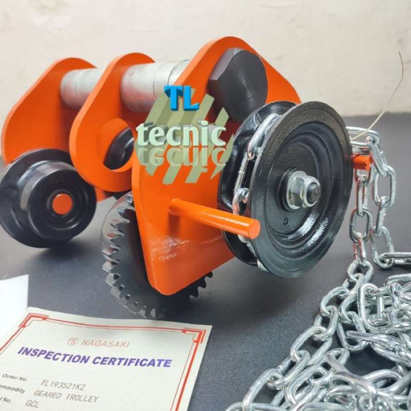 Promo Gear troli Hoist takel japan 1 ton x 3 meter Geared trolley ...