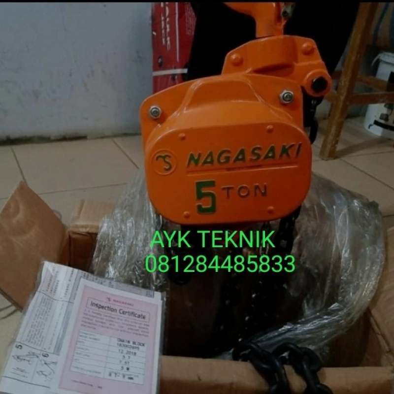 Jual Chain Block Nagasaki 5 Ton X 3 Meter - Tekel Nagasaki Made In ...