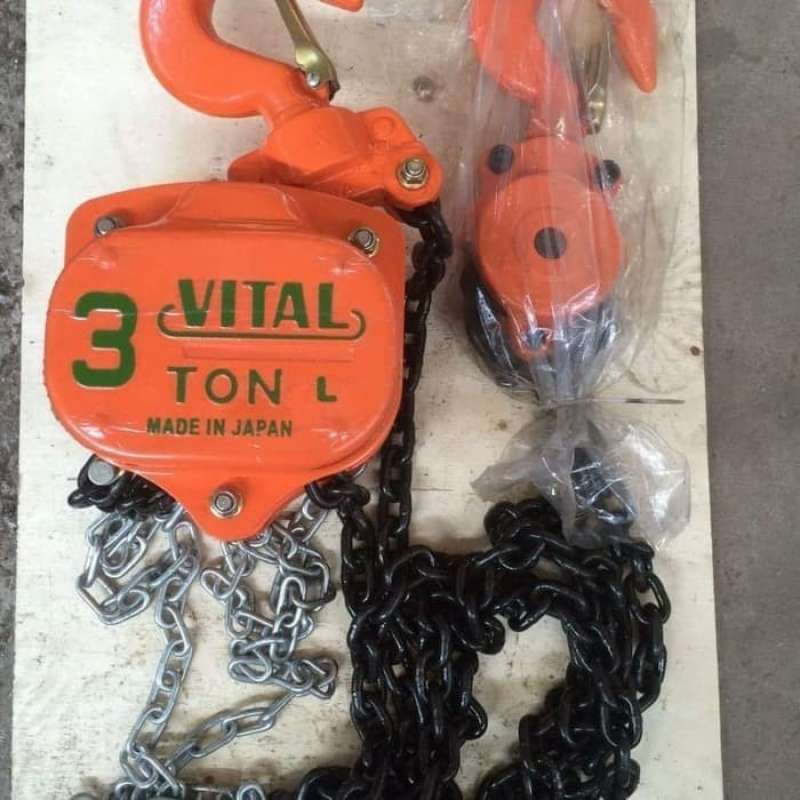 Promo Chain block VITAL 3t x 6m japan katrol kerekan manual Diskon 23% ...