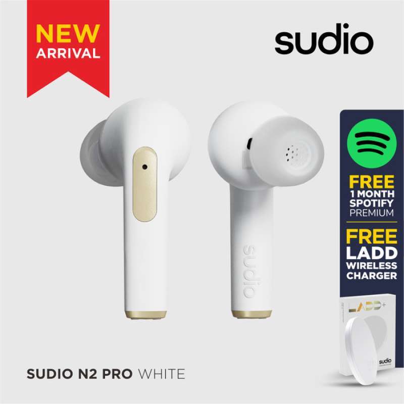 Promo Sudio N2 Pro White - True Wireless Bluetooth in-Ear Earbuds with ANC Diskon 23% di Seller ...