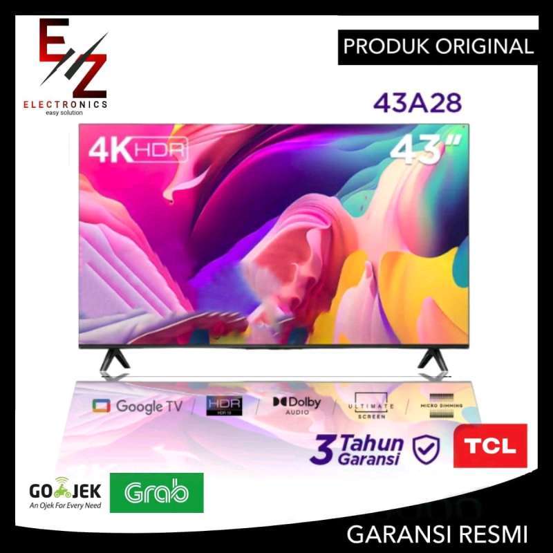 Promo TCL 43A28 TV LED TCL 43 Inch GOOGLE TV UHD 4K - HDR 10+ Micro ...