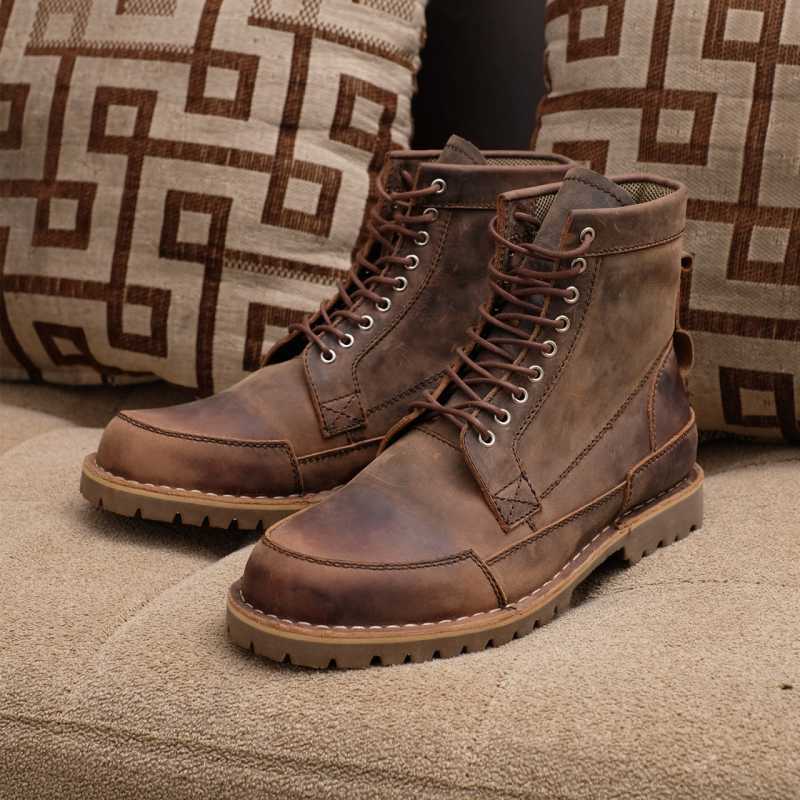 Jual Kratos Aztec Tan - Sepatu Boots Kulit Pria Maskulin PDL Dinas ...