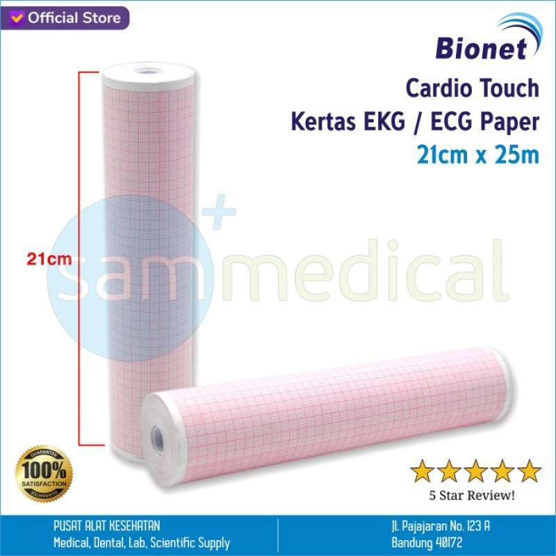 Jual Bionet Cardiotouch Kertas Ekg - Ecg Paper 21cm X 25m Roll Di ...