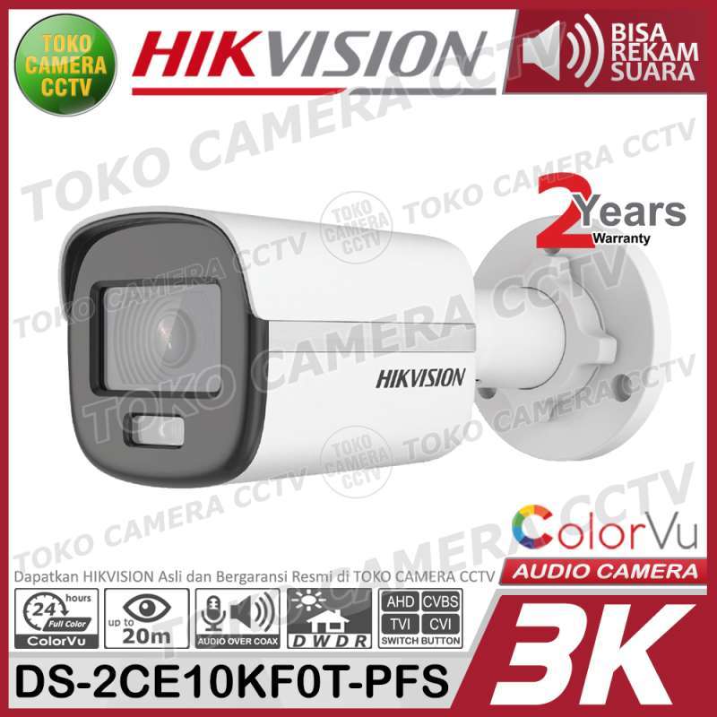 Jual KAMERA CCTV OUTDOOR 3K 5MP COLORVU AUDIO HIKVISION FULL COLOR ...