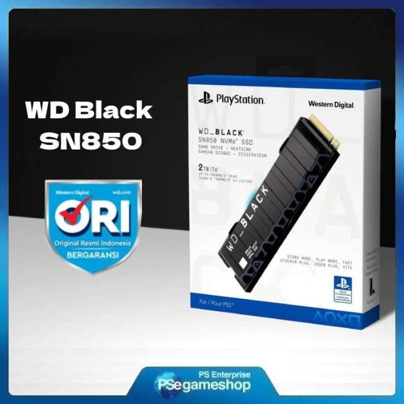 Jual Wd Black Sn850 Nvme Internal Gaming Ssd Works With Playstation 5 ...
