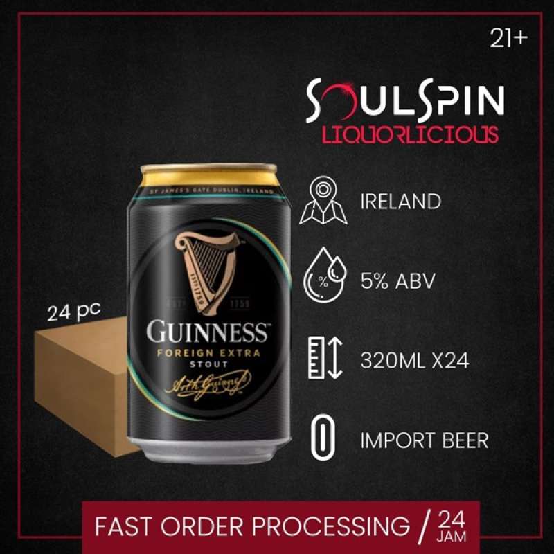 Jual Guinness 320 Ml Dus Termurah - Harga Grosir Terupdate Hari Ini ...