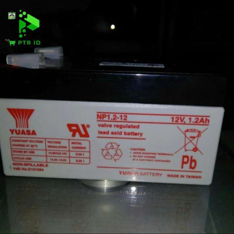 Promo PTR Aki accu baterai kering MF battery Yuasa 12v 12 volt 1.2Ah 1.2 Diskon 23% di Seller ...