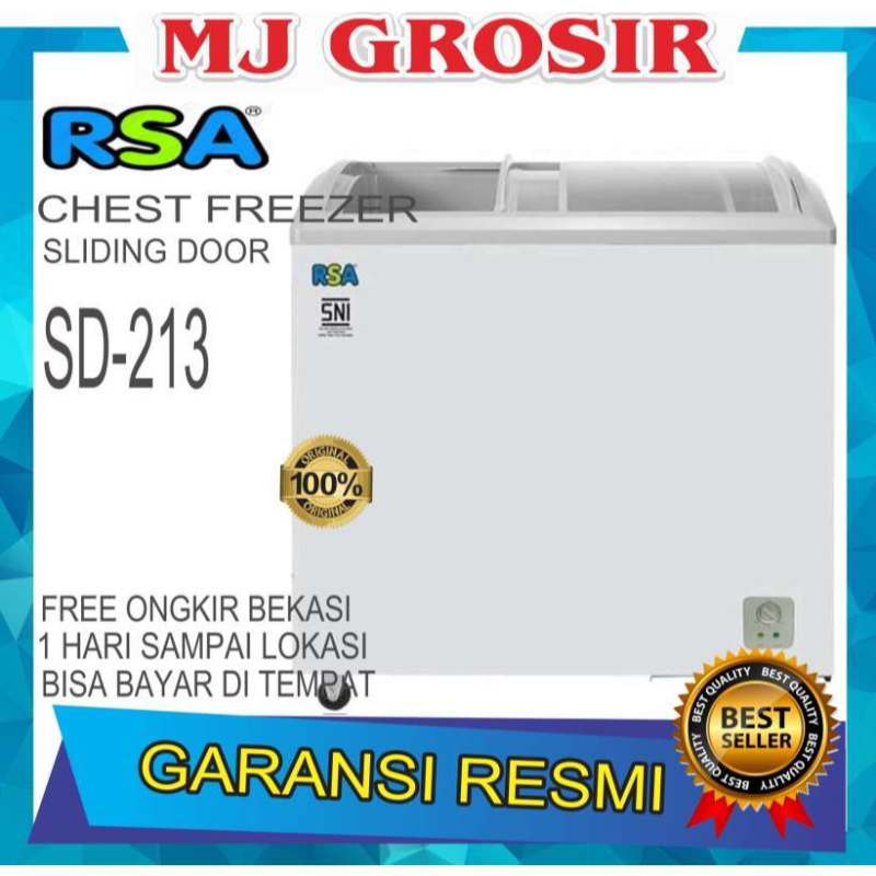 Jual RSA SD 213 CHEST FREEZER BOX 200 L LEMARI PEMBEKU 200 LITER CURVE ...