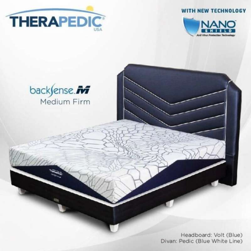 Promo therapedic backsense m 180 x 200 spring bed full set Diskon 23% ...