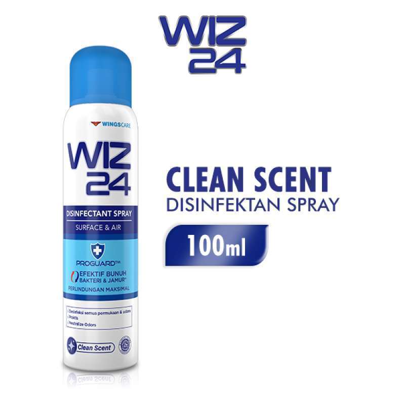 Promo WHS - Medan - WIZ 24 Disinfectant Spray Surface & Air [100mL ...