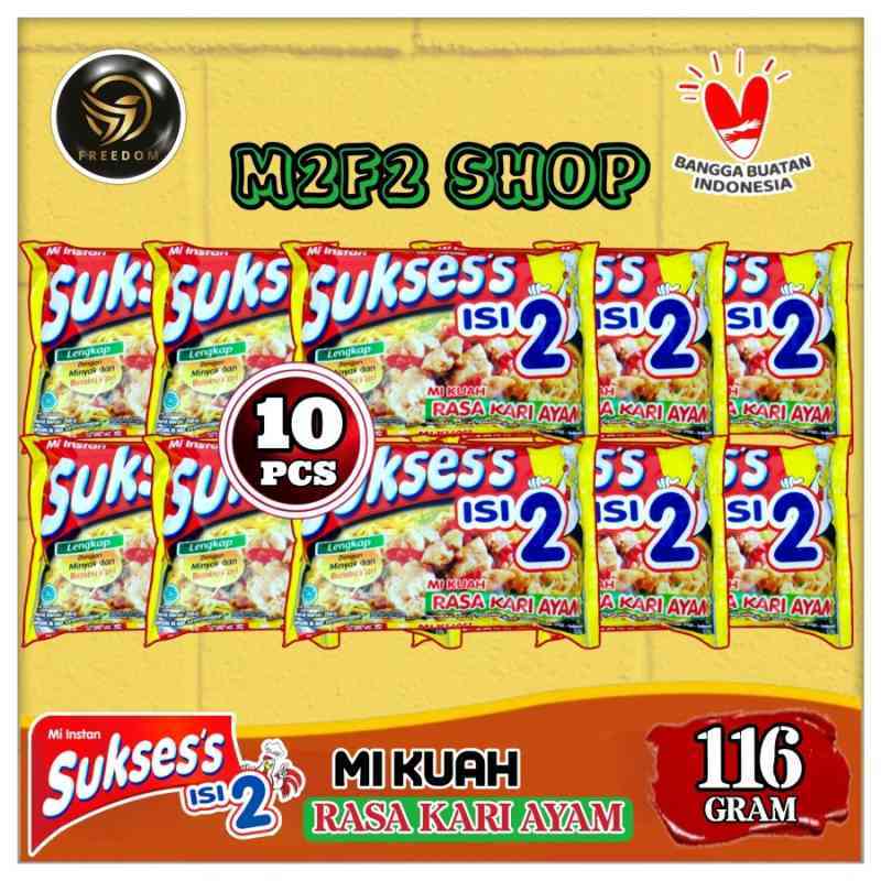 Promo Mie Suksess Instant Kuah Rasa Kari Ayam - 116 gr (Kemasan 10 Pcs ...