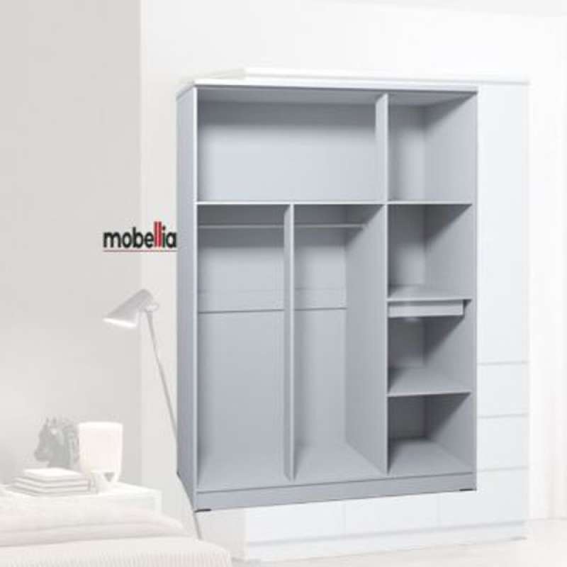 Jual Lemari Pakaian Putih Minimalis Lemari Baju Modern Karin - Free ...