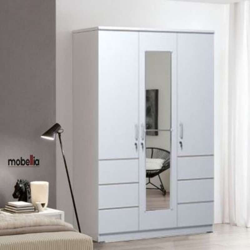 Jual Lemari Pakaian Putih Minimalis Lemari Baju Modern Karin - Free ...