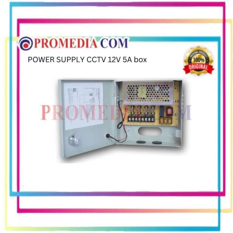 Jual POWER SUPPLY CCTV 12V 5A box di Seller Promedia com - Promedia com | Blibli