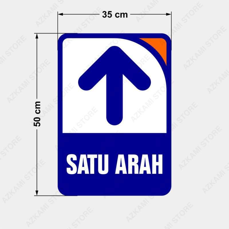 Jual Rambu Satu Arah 35cm X 50cm Plat Alumunium Di Seller Takama Store ...