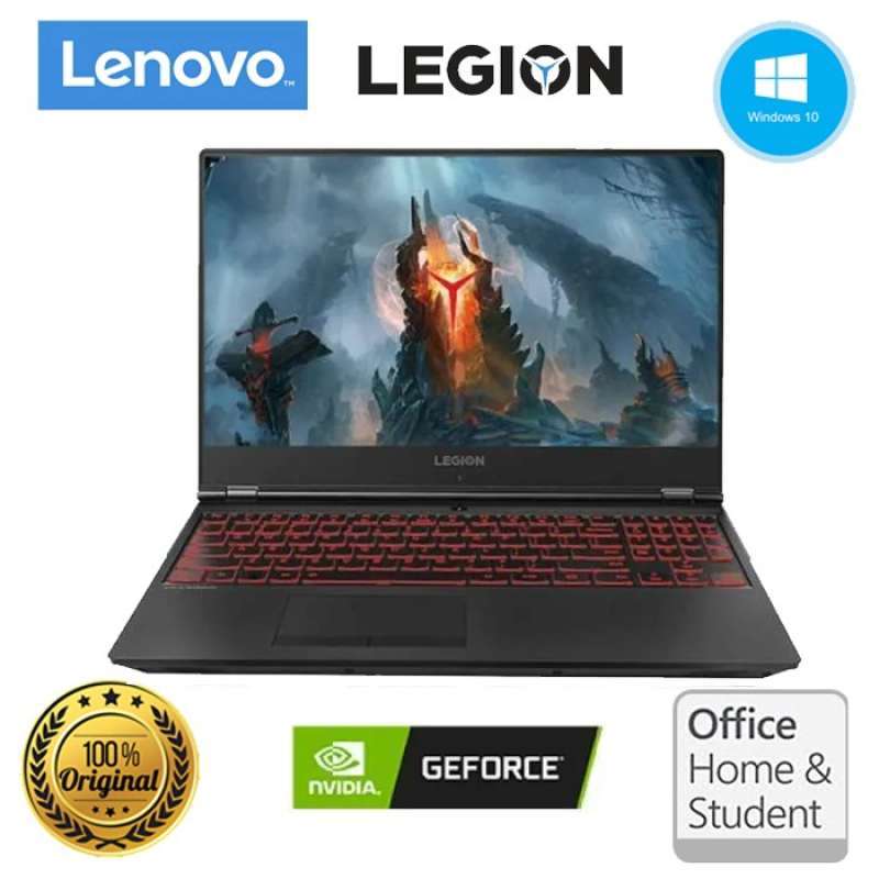 Jual NOTEBOOK LENOVO Y7000 SE 4UID i5 9300HF 8GB GTX1650 512GB WIN10+OHS - BLACK RED di Seller ...