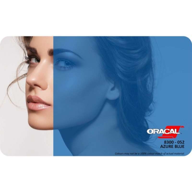 Promo Sticker skotlite Oracal 8300 Transparan azzure blue biru 052 ...